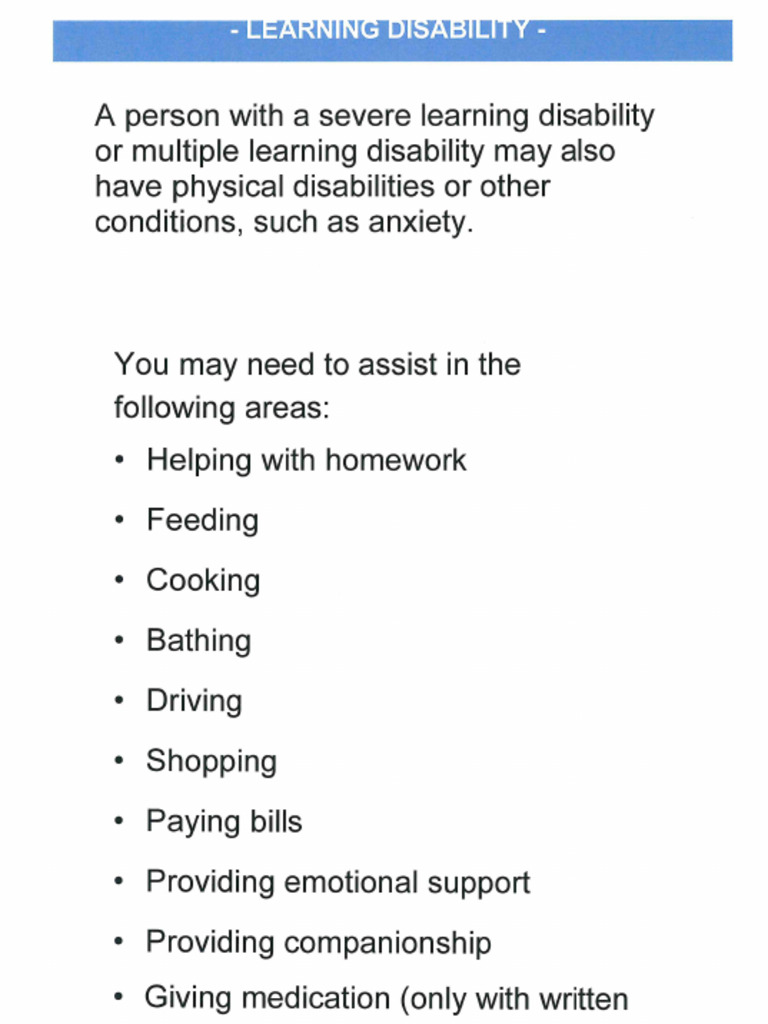 Special Needs Lesson 2 | PDF