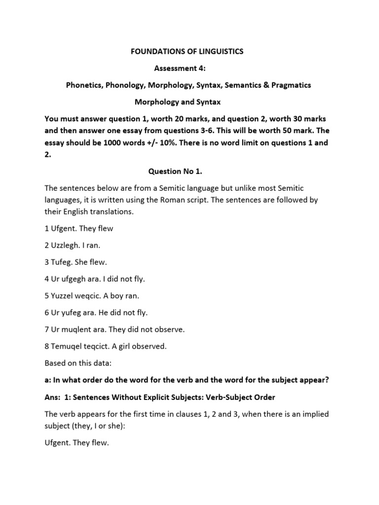 Foundations of Linguistics..... | PDF