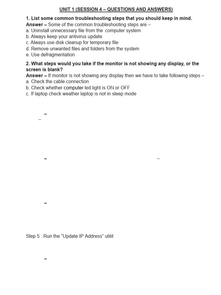 Unit 1 Session 4 | PDF