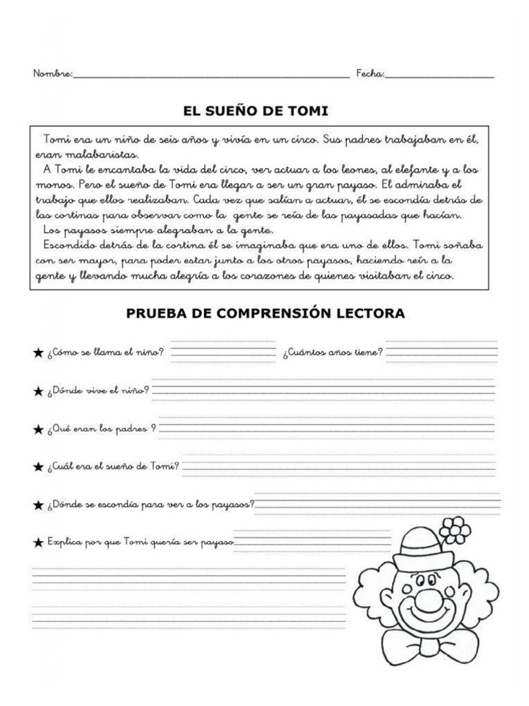 Comprension Lectora 4to | PDF