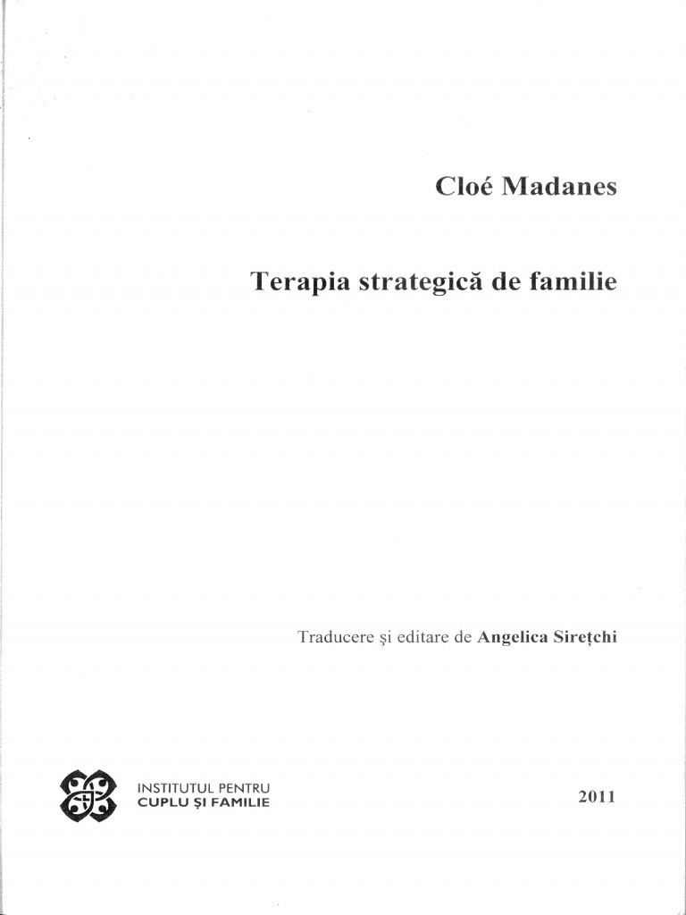 Terapia Strategica de Familie Cloe Madanes | PDF