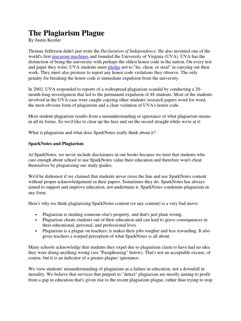 The Plagiarism Plague: Macaroni Machines Pledge | PDF | Plagiarism ...