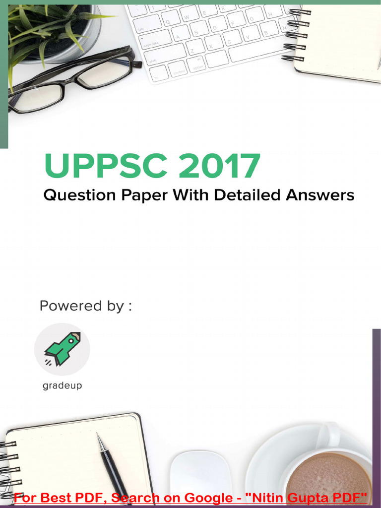 UPPCS 2017 Pre Solved Paper PDF in English | PDF