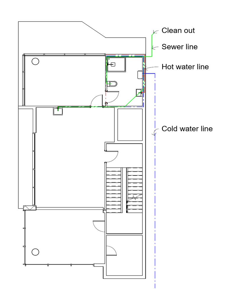 Plumbing Plan Second Level 1 | PDF