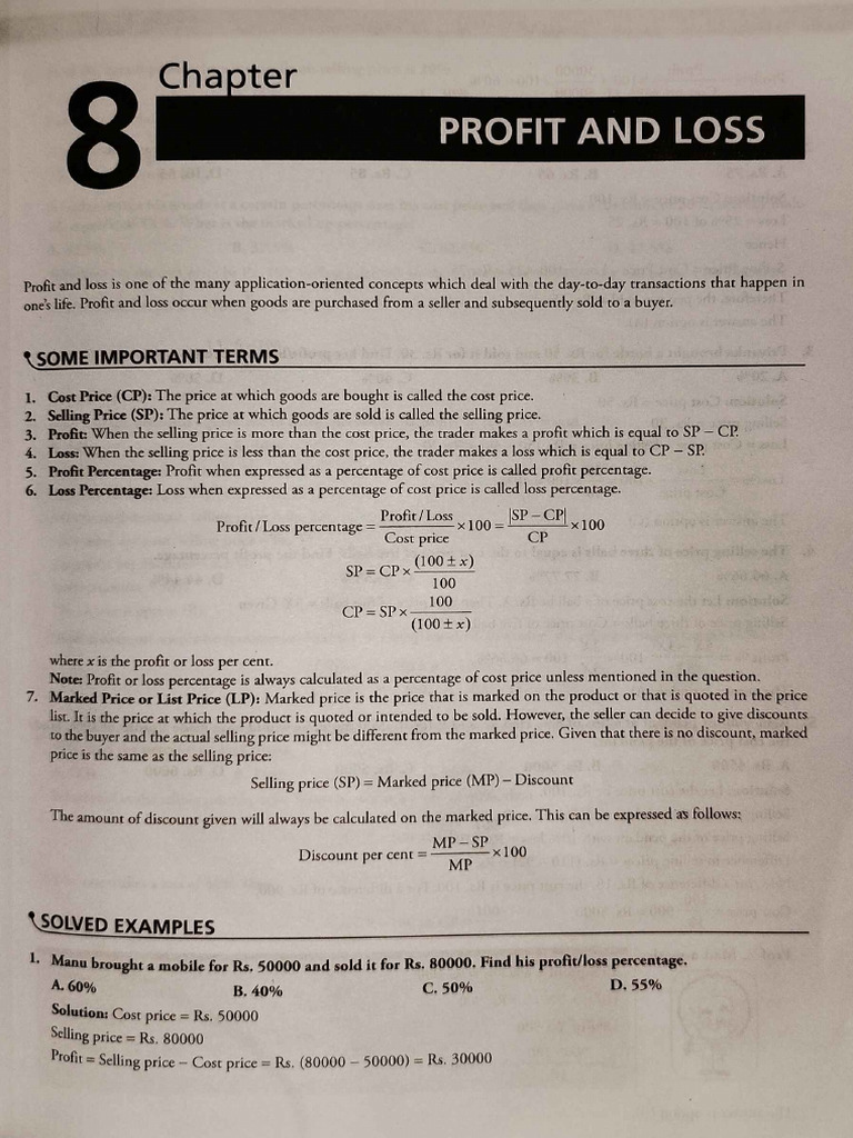 Profit and Loss | PDF