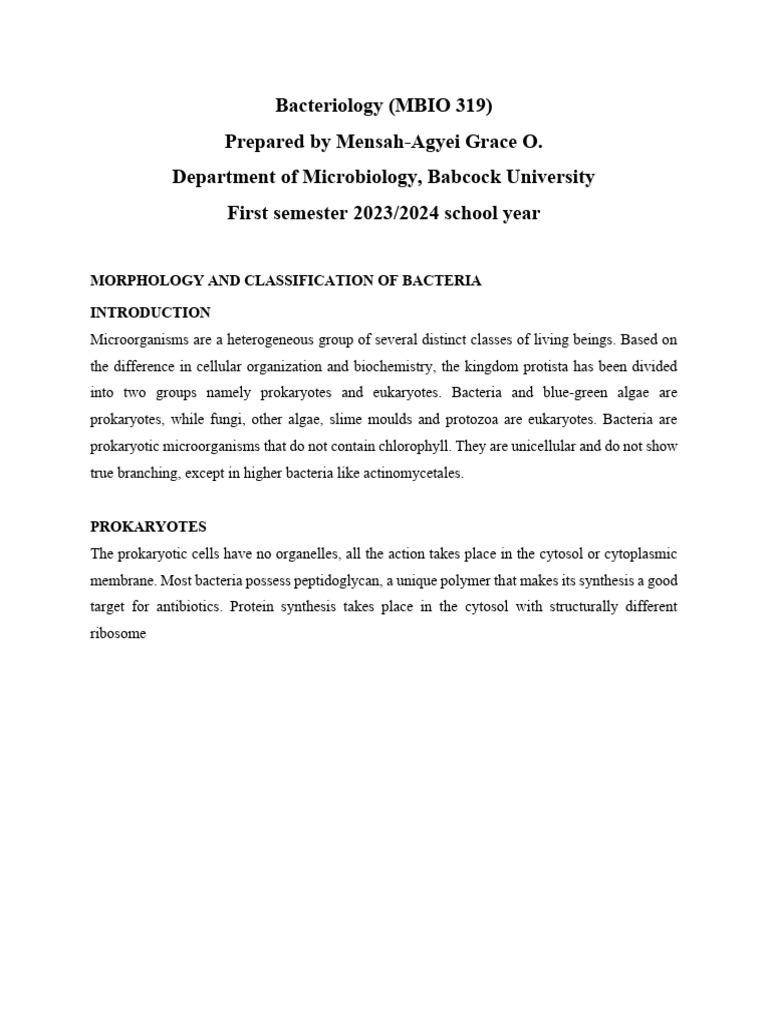 Bacteriology 2023 | PDF