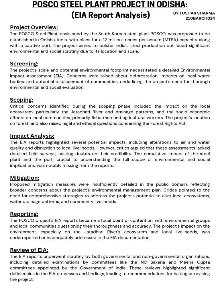 Eia Report Analysis Assignment | PDF