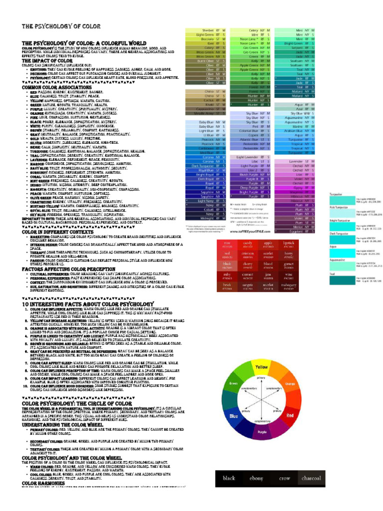The Psychology of Color | PDF