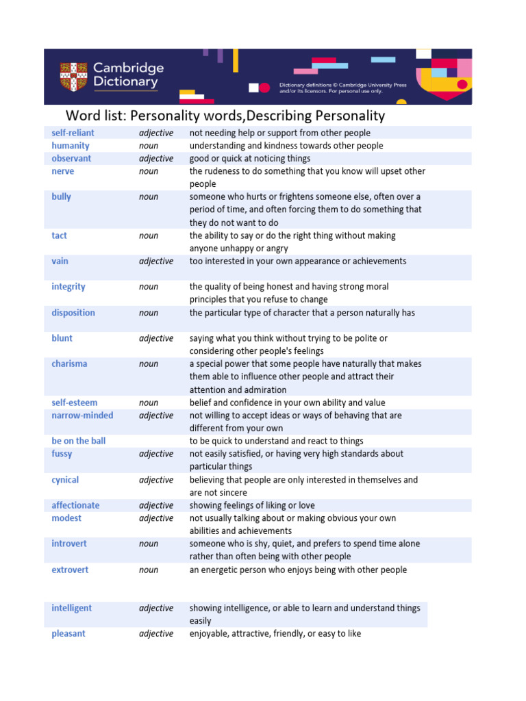 Personality | PDF
