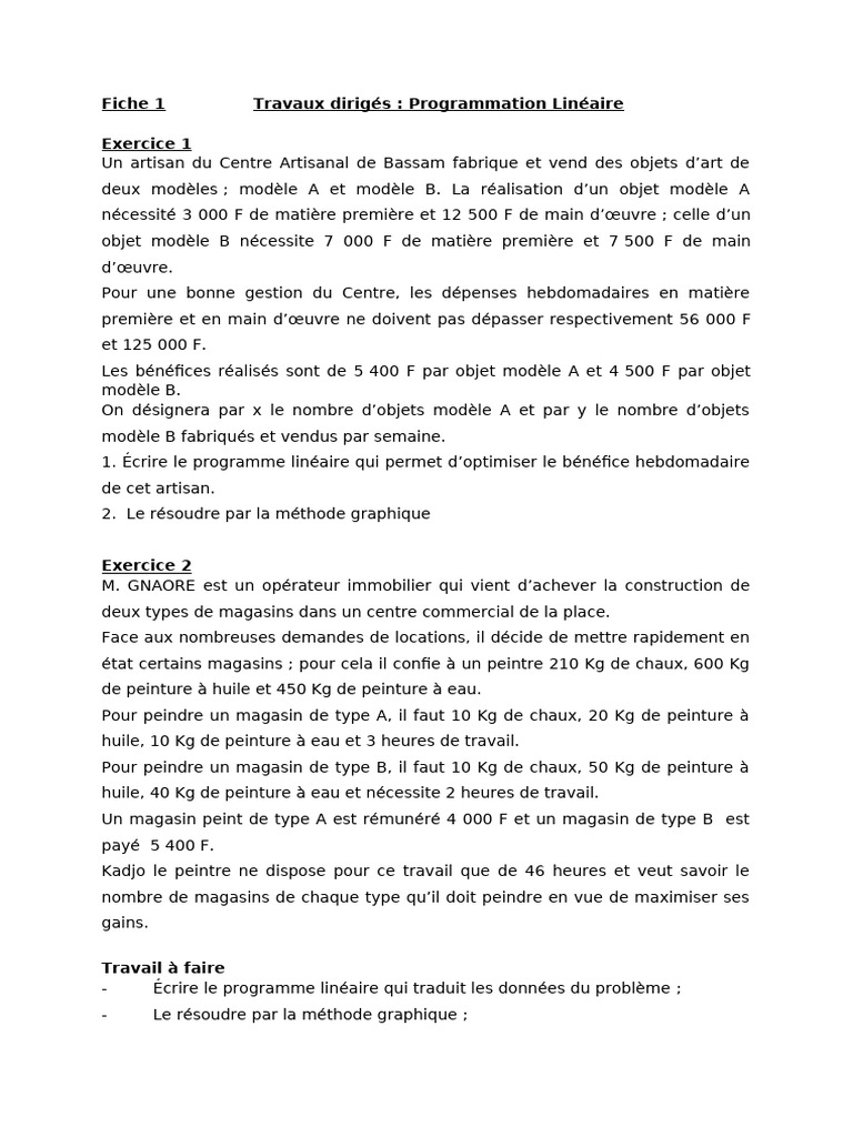 Exercices Oad Log1 | PDF