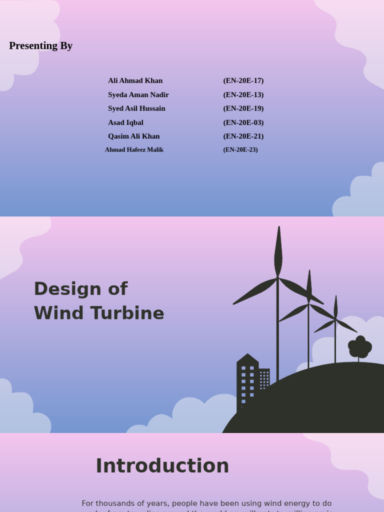 Windmill and Wind Turbines Evolution Engineering Lesson by Slidesgo | PDF