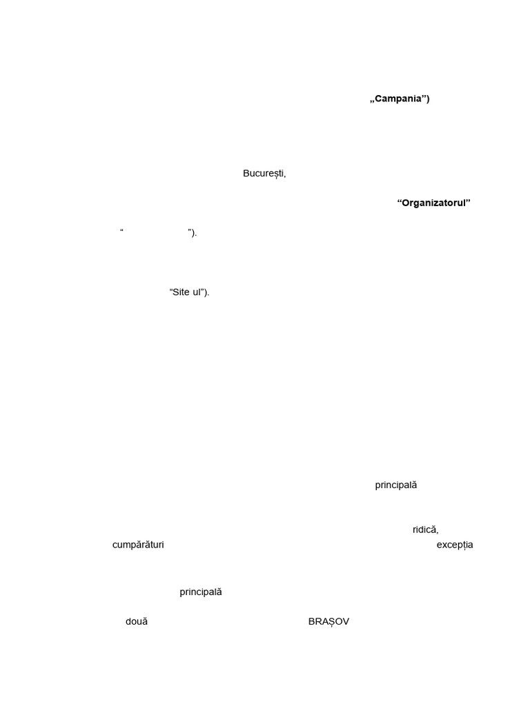 Regulament Campanie AFI Prato Corner | PDF