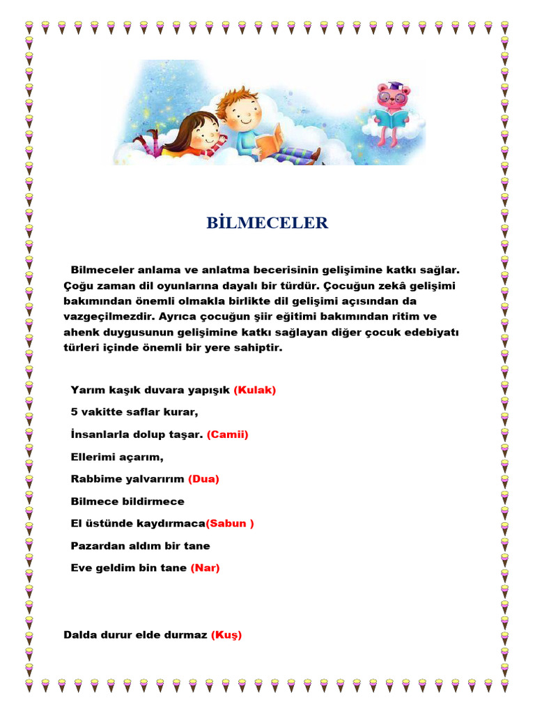 Bilmeceler | PDF