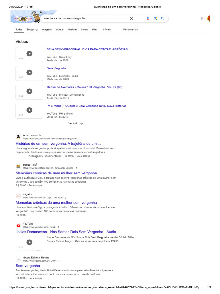 Vídeos: Seja Sem-Vergonha! - Dica para Contar Histórias .. | PDF