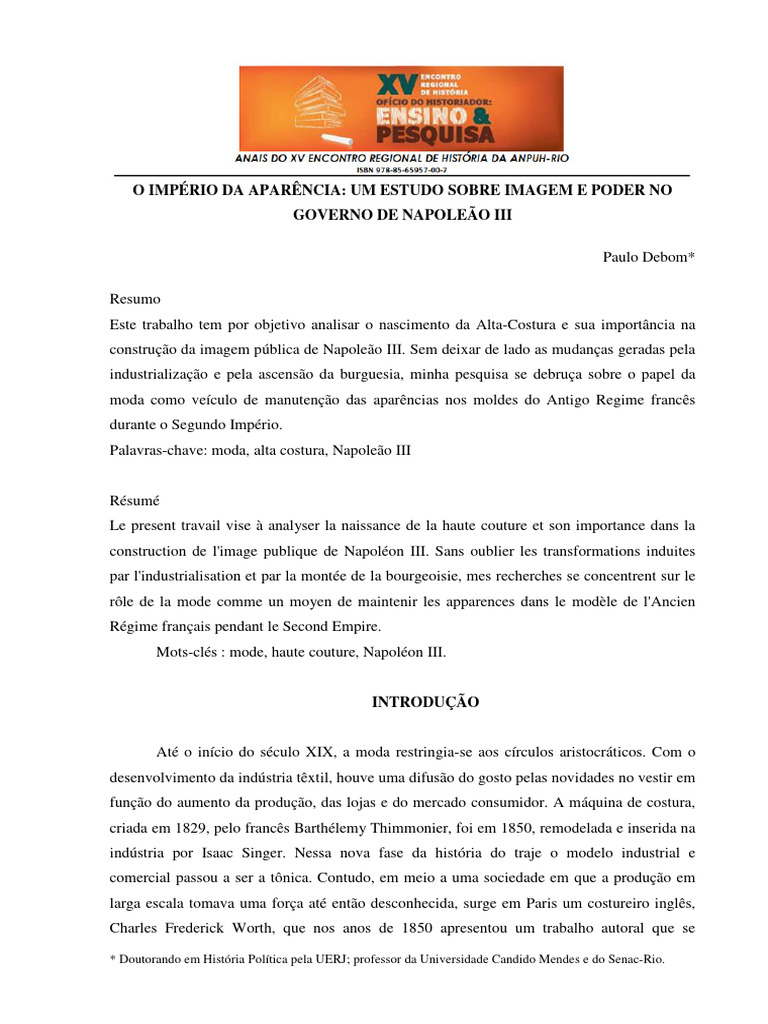 ARQUIVO OImperiodaAparencia | PDF