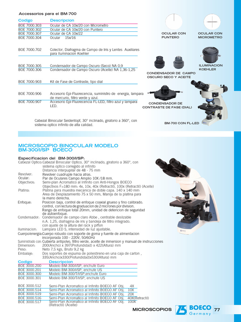 Microscopio-BM-300 | PDF