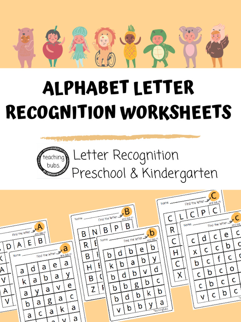 Alphabet Letter Recognition Worksheets | PDF