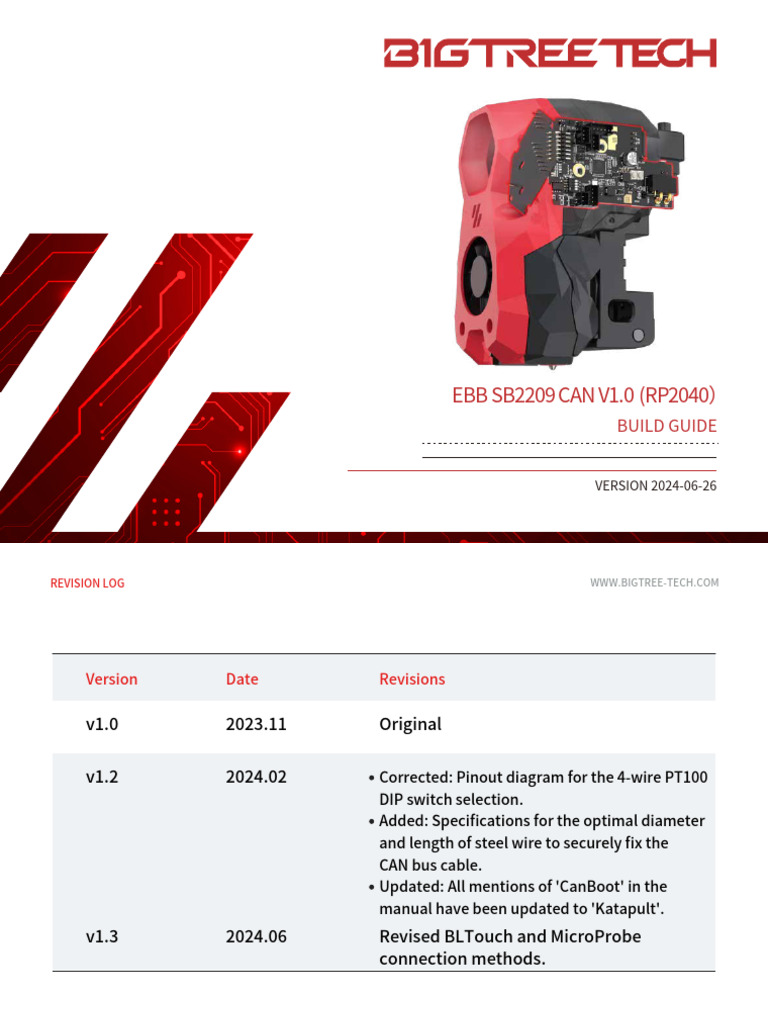 EBB SB2209 CAN V1.0 RP2040 Build Guide - 20240626-2 | PDF