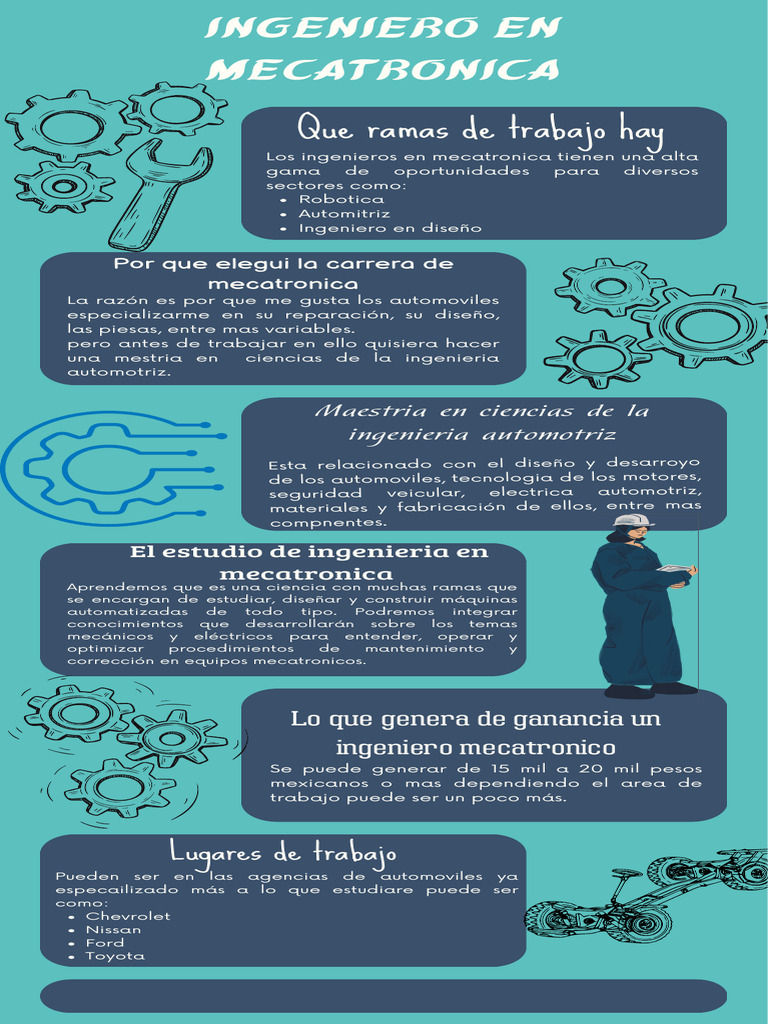 Infografia de Ingeniero en Mecatronica | PDF