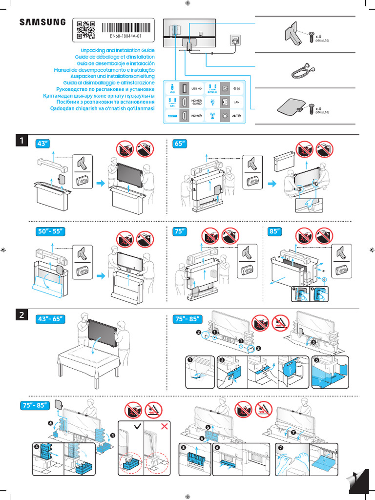 Samsung qn90d Installation Guide | PDF