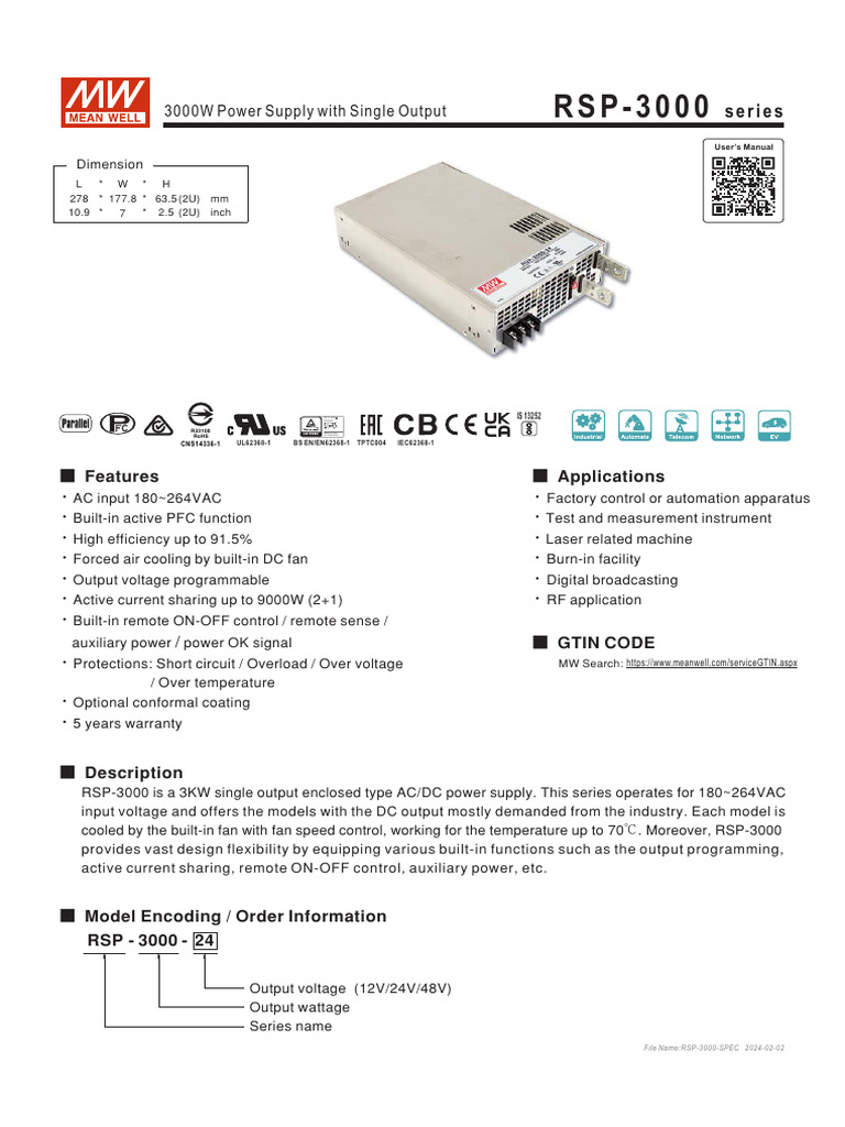 RSP-3000-SPEC | PDF