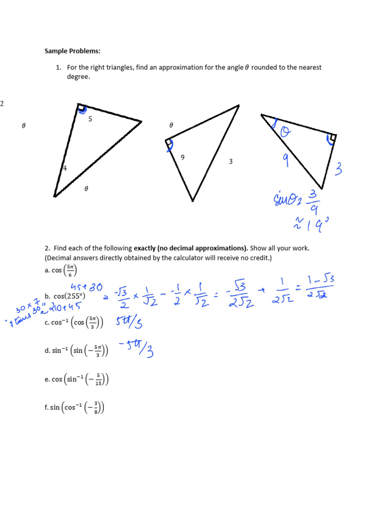 Math 115 Exam 3 Review Pdf