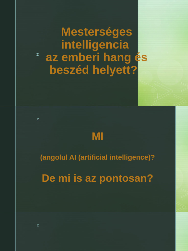 MI Emberi Hang | PDF