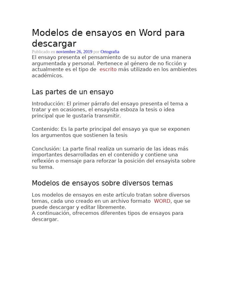 Modelos de ensayos en Word para descarga1 | PDF
