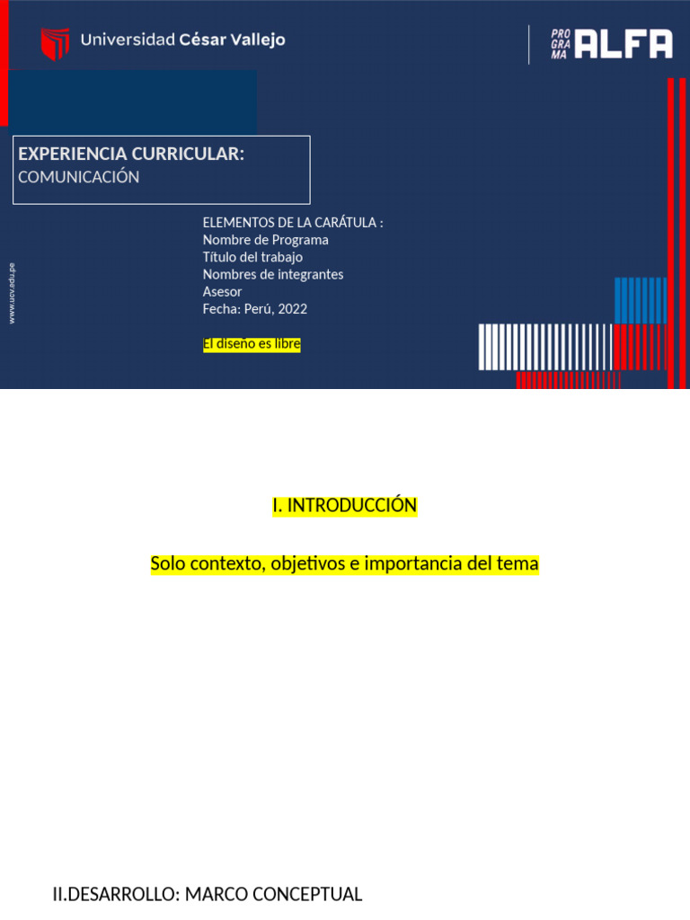 Plantilla para La Exposición Final - ALFA | PDF
