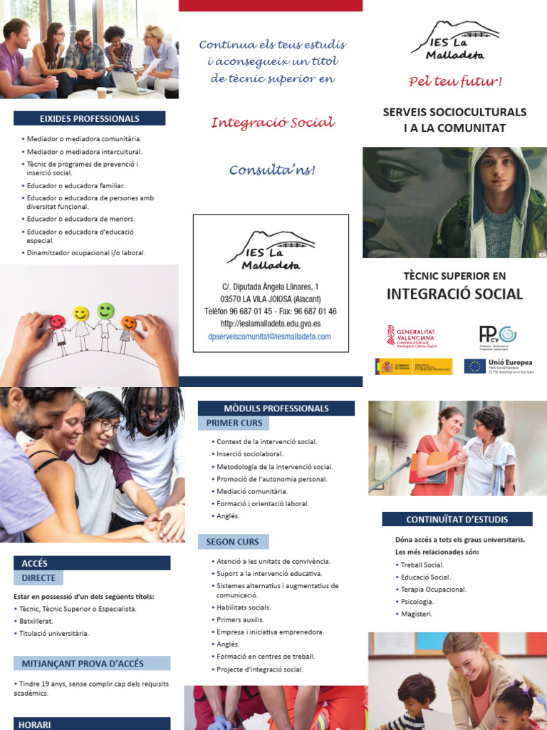 Triptic Integracio Social | PDF