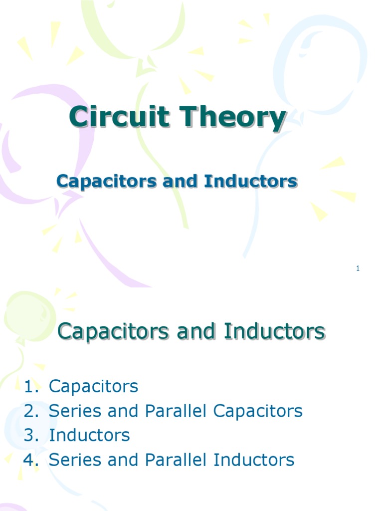 Circuit Theory: Capacitors and Inductors | PDF | Capacitor | Inductor