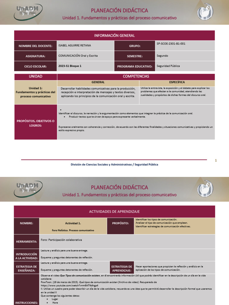PD 2023-1 - Scoe-U1 | PDF
