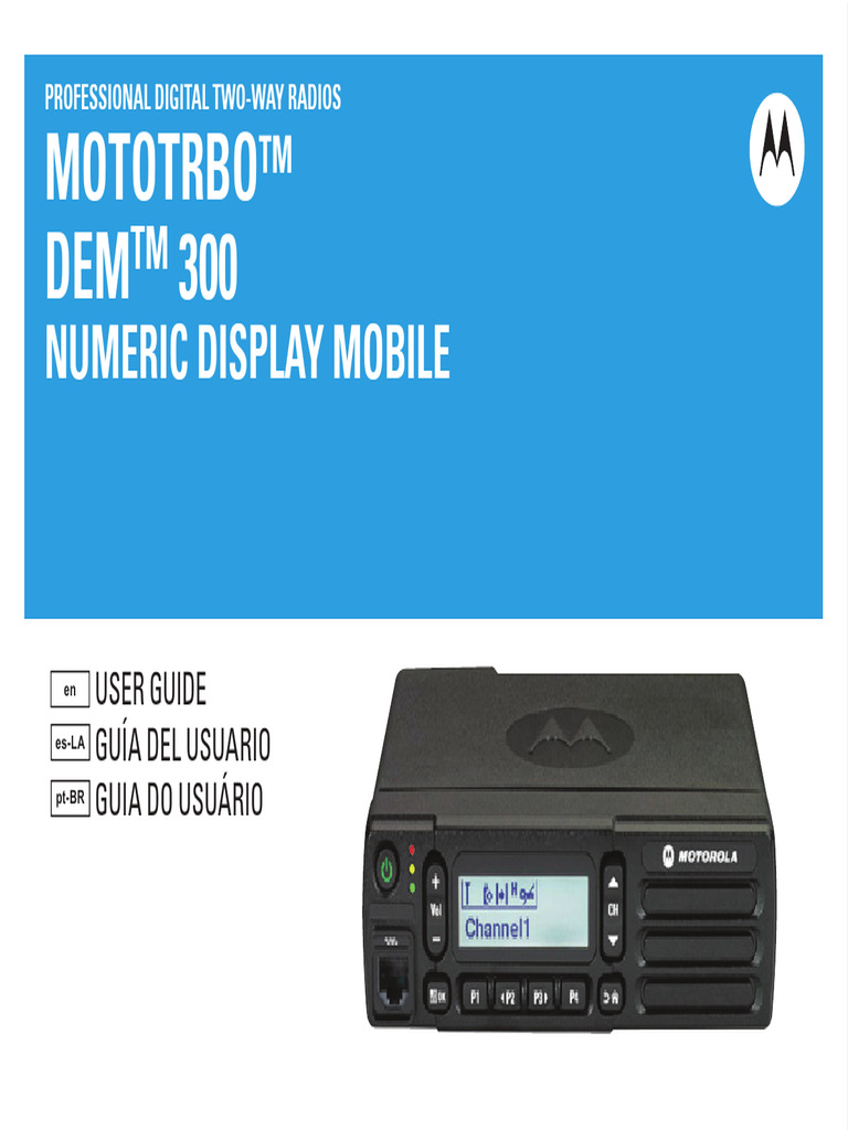 68009681001-BA-MOTOTRBO LACR DEM 300 Series Numeric Display Mobile User ...