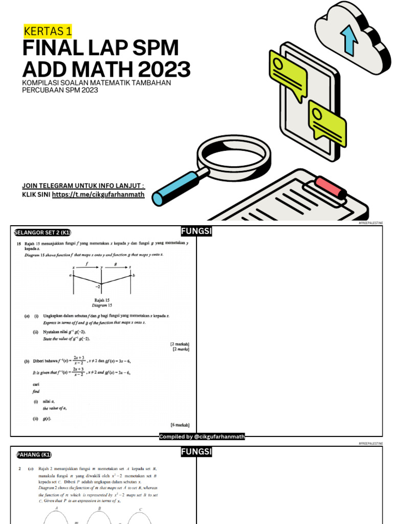 Kertas 1: Final Lap SPM Add Math 2023 | PDF