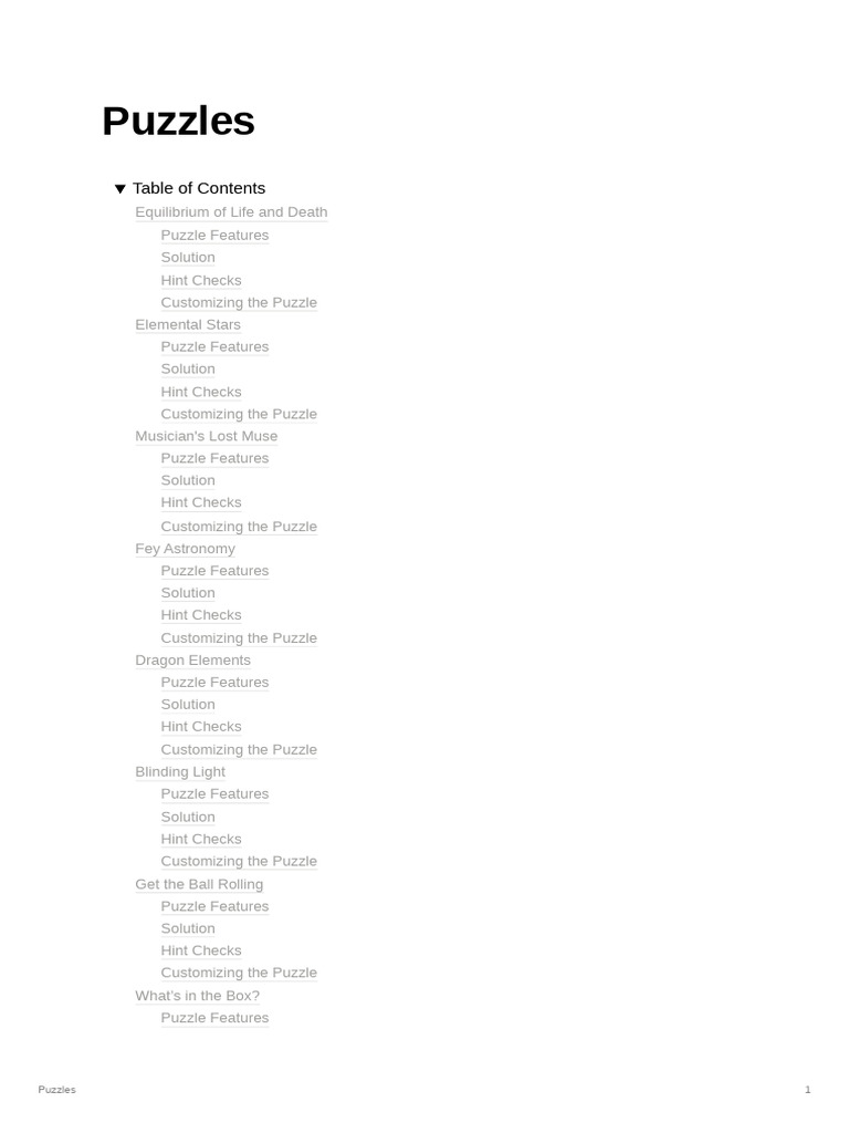 Scott's Puzzles | PDF