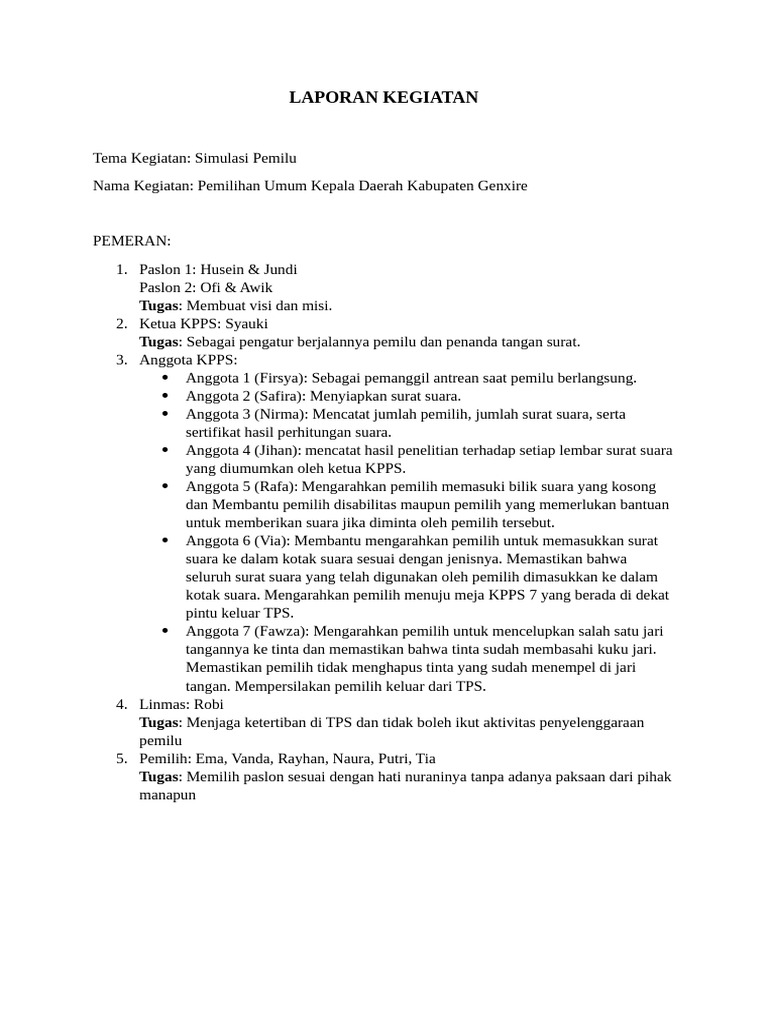 Laporan Kegiatan p5 Kel 2 | PDF