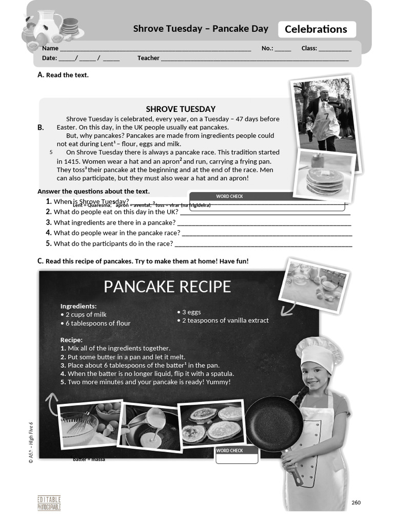 HF6 - Celebrations - 5 - Shrove Tuesday | PDF