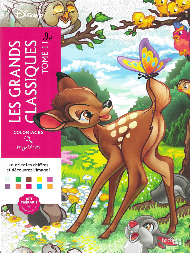 Coloriages Mysteres Bambi - CYDEM - Disney | PDF