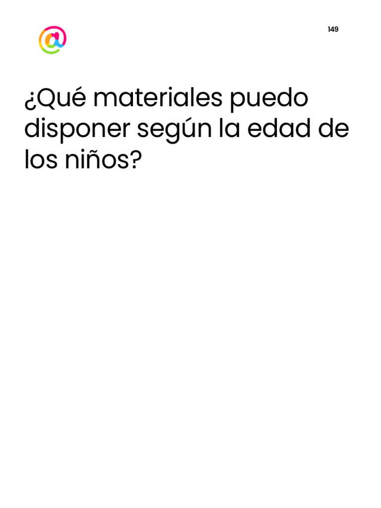 ¿Qué Materiales Puedo Disponer Según La Edad de Los Niños - Red aeioTU ...