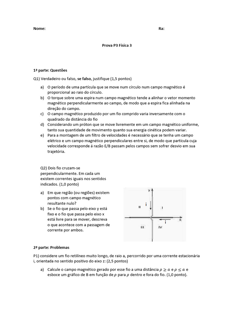 P3 - Fisica 3 | PDF