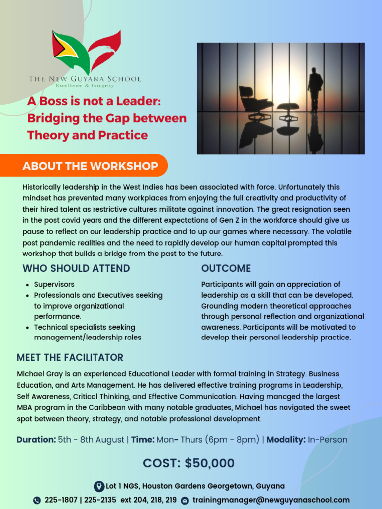 A Boss Is Not A Leader Workshop | PDF