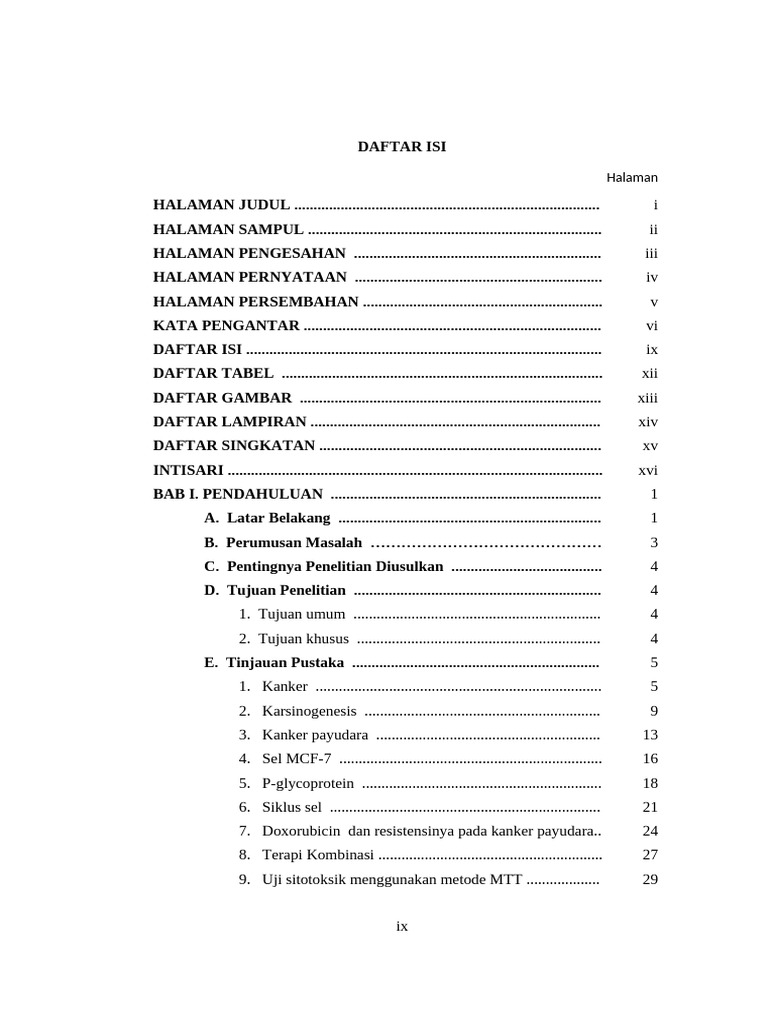 DAFTAR ISI (Editan 04) | PDF