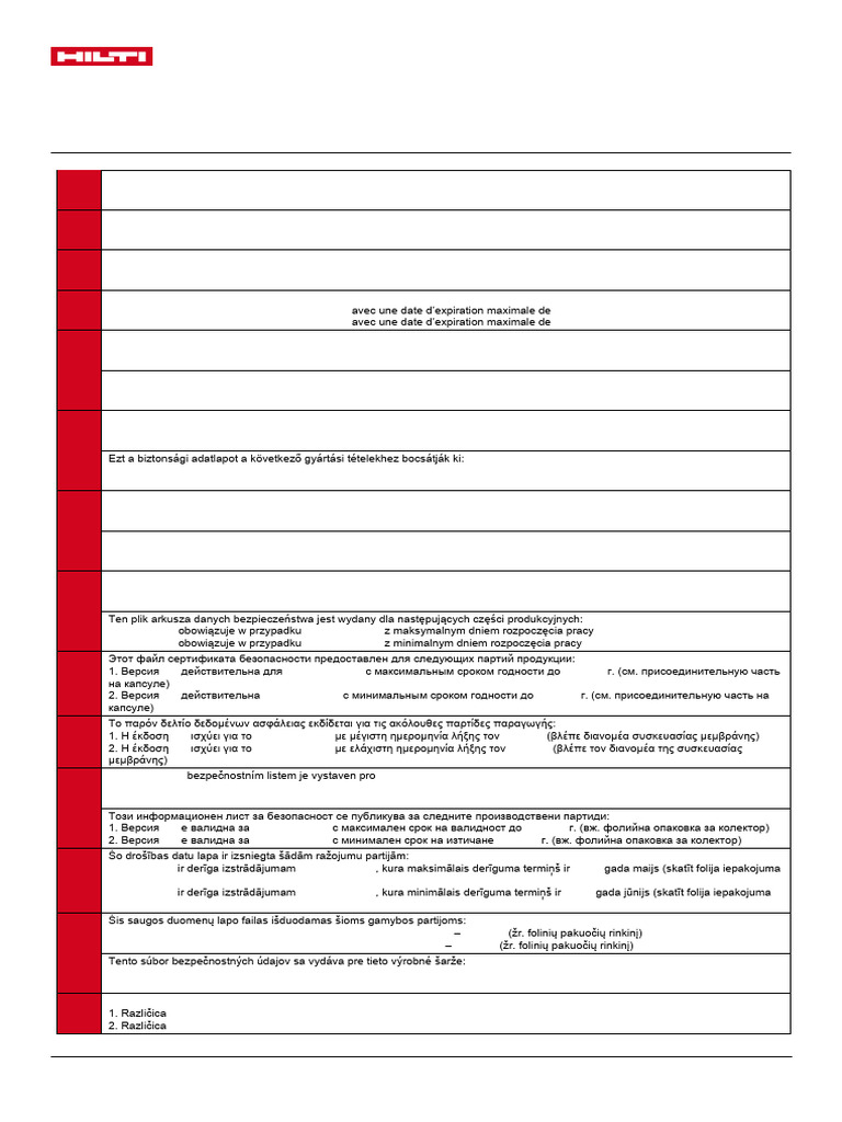Material Safety Datasheet HIT RE 500 V3 EN Material Safety Datasheet IBD WWI ...