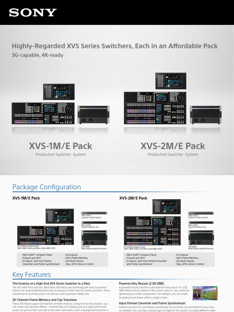 XVS 6000 Packs Brochure | PDF | Computer Engineering | Electronics
