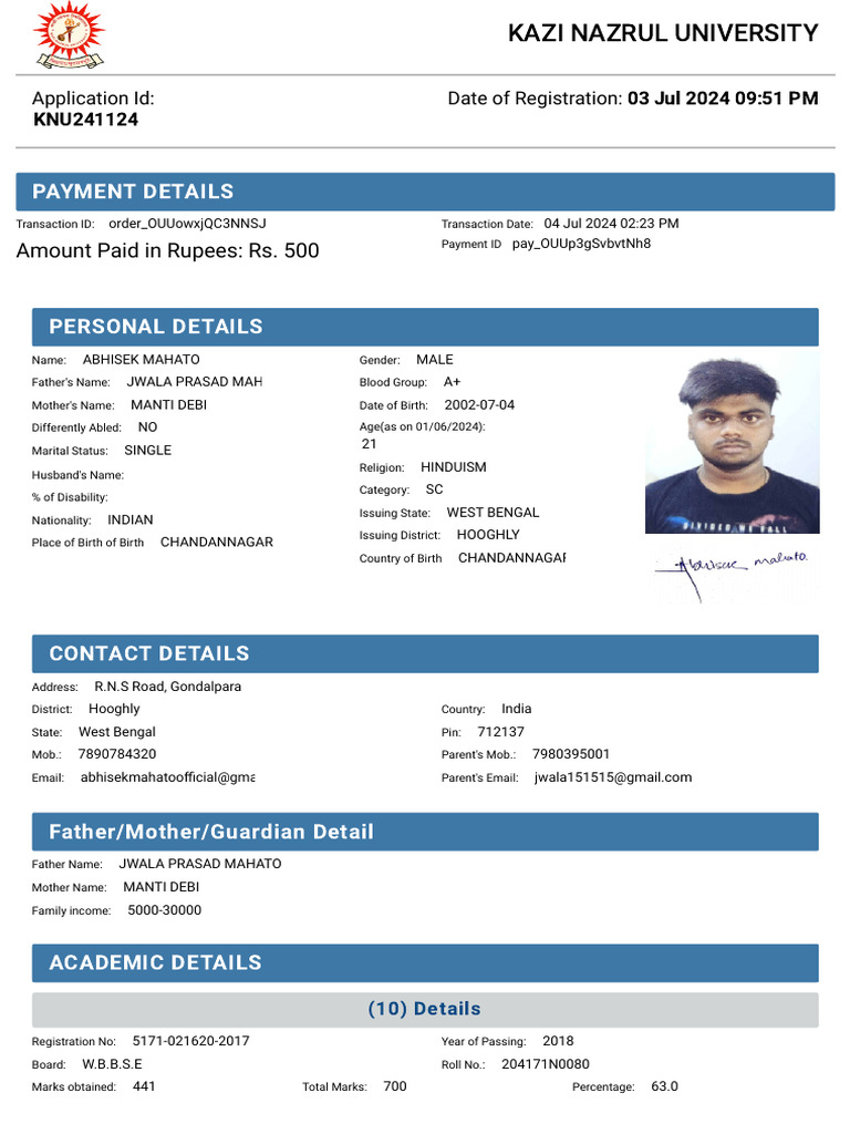 Application Form | PDF