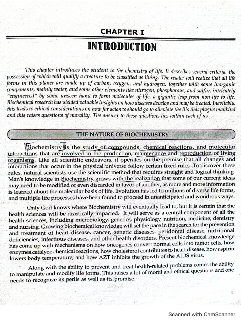 BioChem Reading Material | PDF