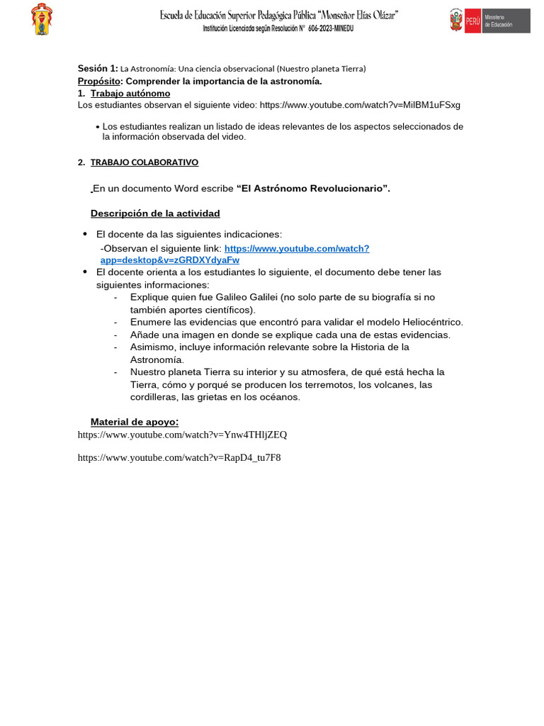 Ficha de Trabajo Tema N 1 | PDF