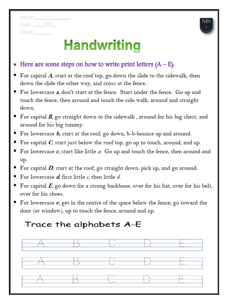 Hand Writing Practice | PDF