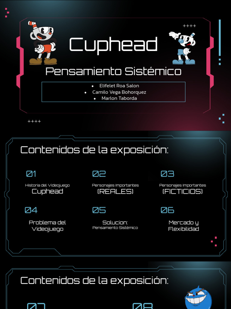 Cuphead - Pensamiento Sistemico (Elifelet Roa, Camilo Vega, Marlon Taborda) | PDF