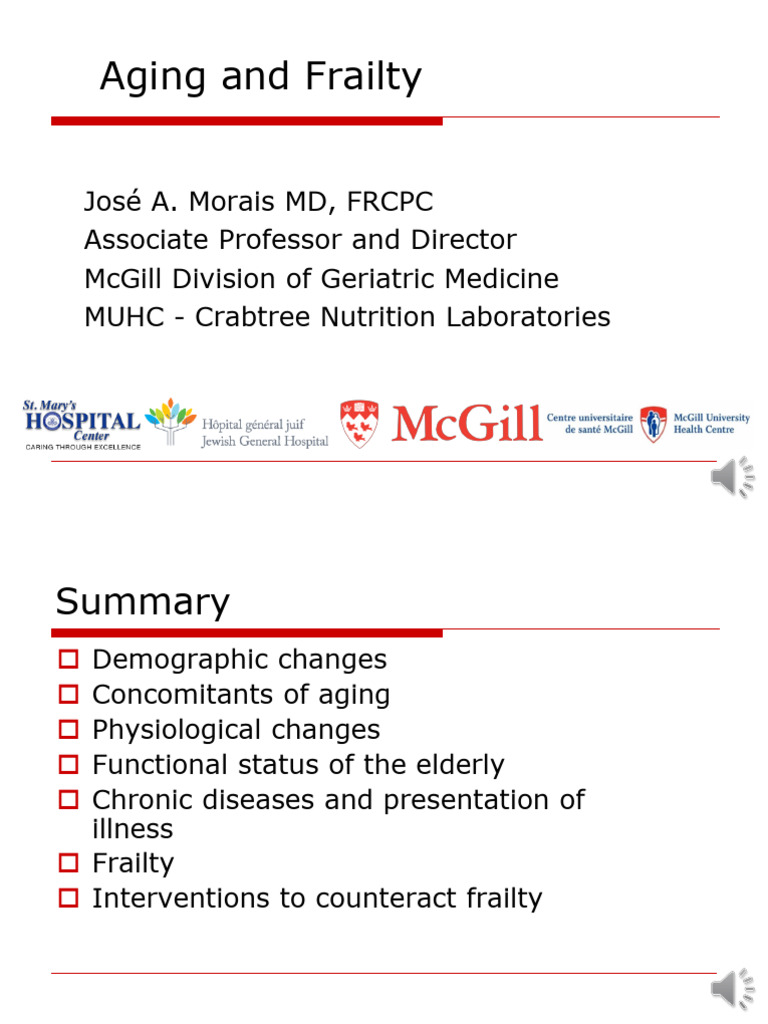 Imed407 Onlinemod Frailty PPT en | PDF